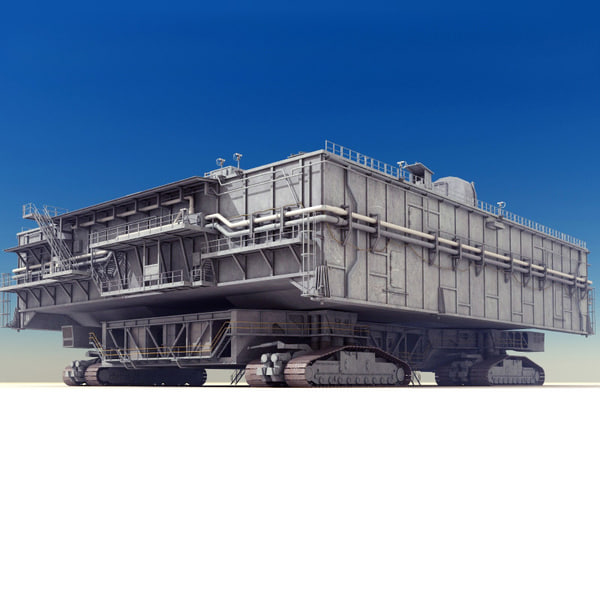 3d max crawler mobile launch platform