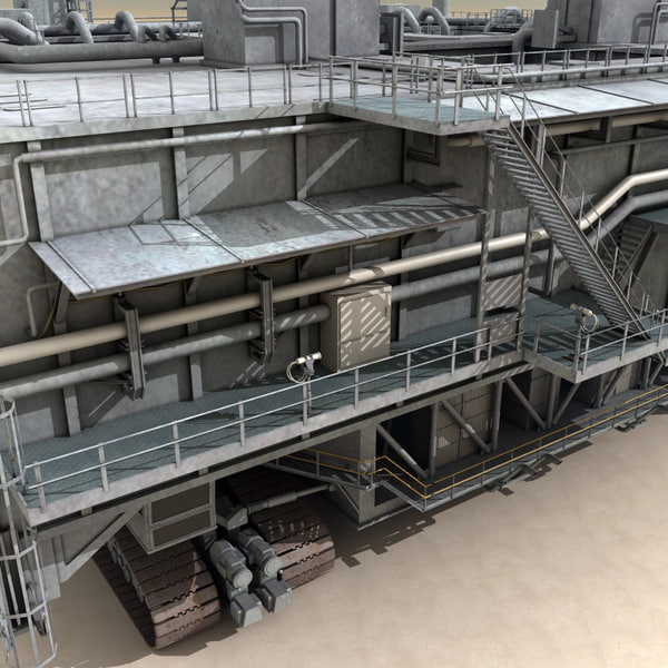 3d max crawler mobile launch platform