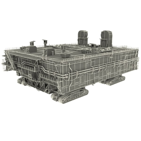 3d max crawler mobile launch platform