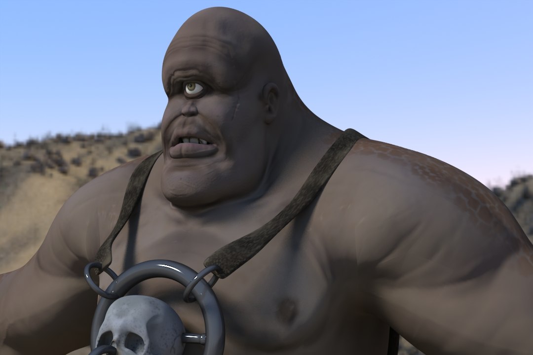 3d cyclops modo sculpted model