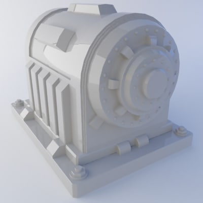 3d model of power generators