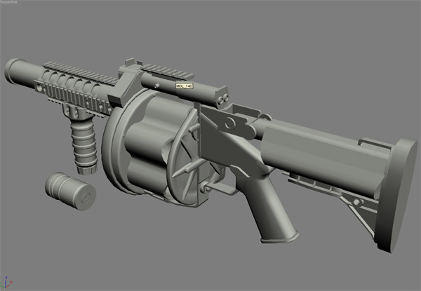 3d model hi-poly mgl-140 mgl