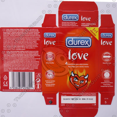 durex box 3d model