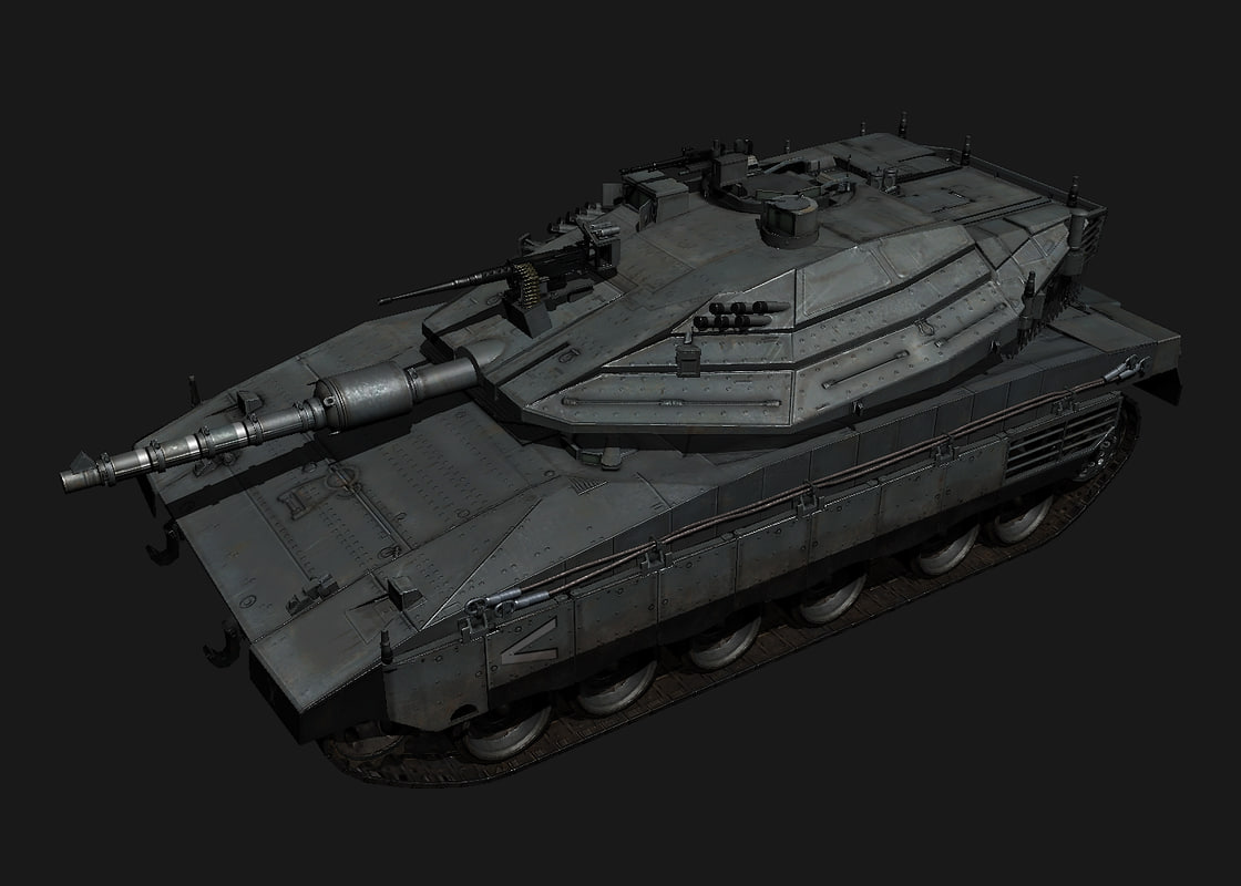 3d model merkava mk iv battle tank