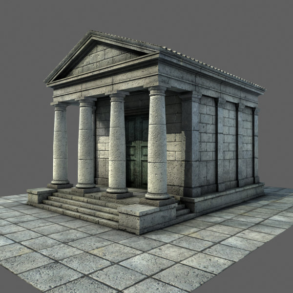 roman temple 3d model