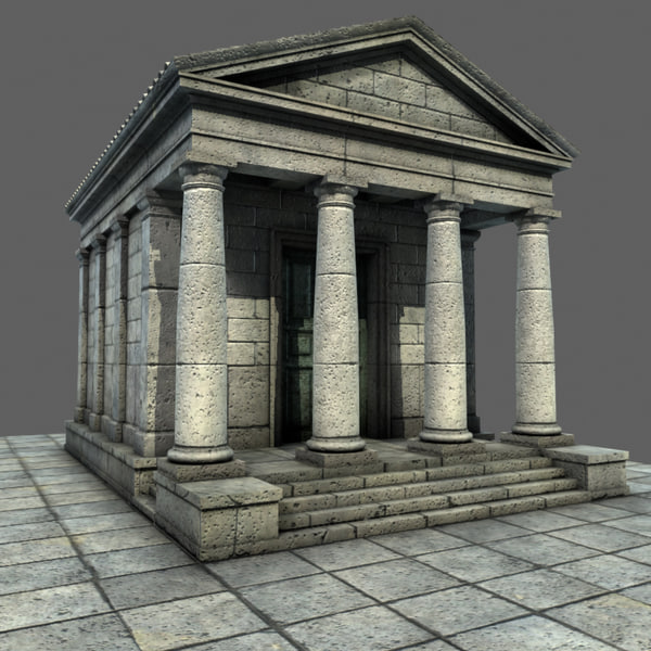 roman temple 3d model