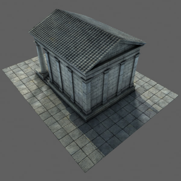 roman temple 3d model