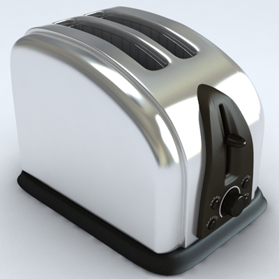 3d model toaster toast