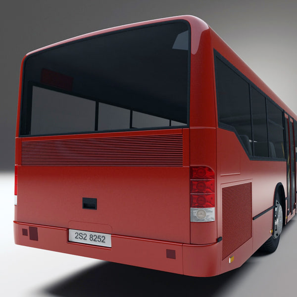 articulated bus mercedes benz 3d model