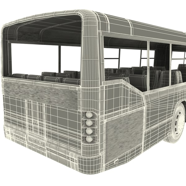articulated bus mercedes benz 3d model