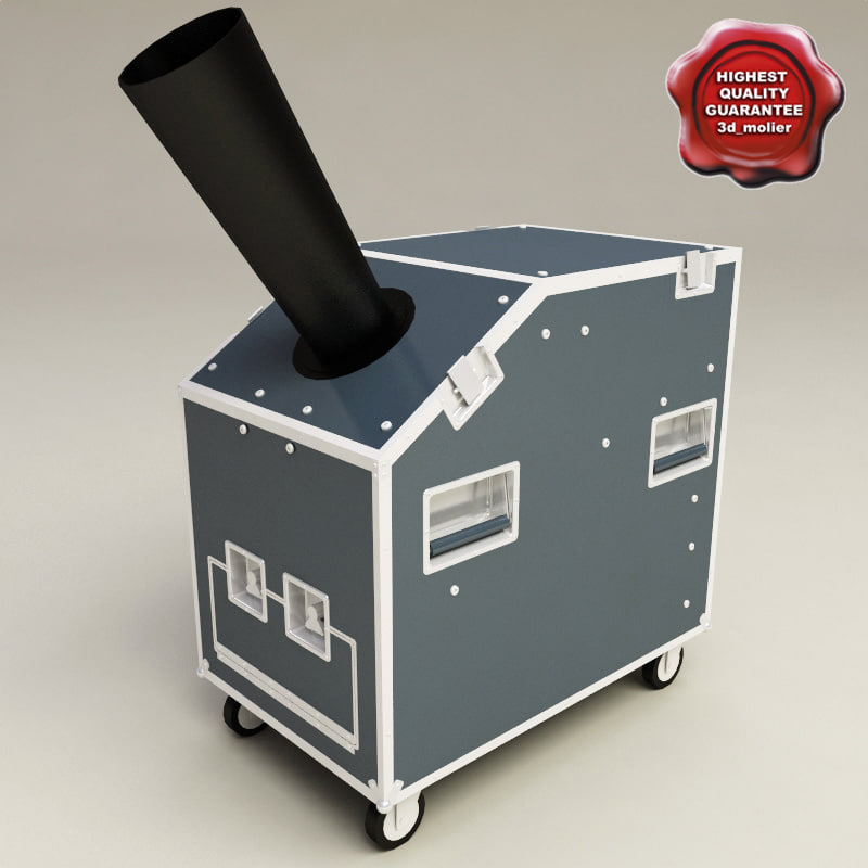 confetti machine 3d model