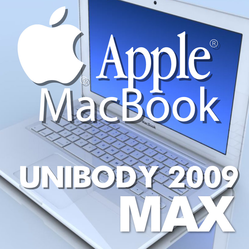 notebook apple macbook 2009 3d model