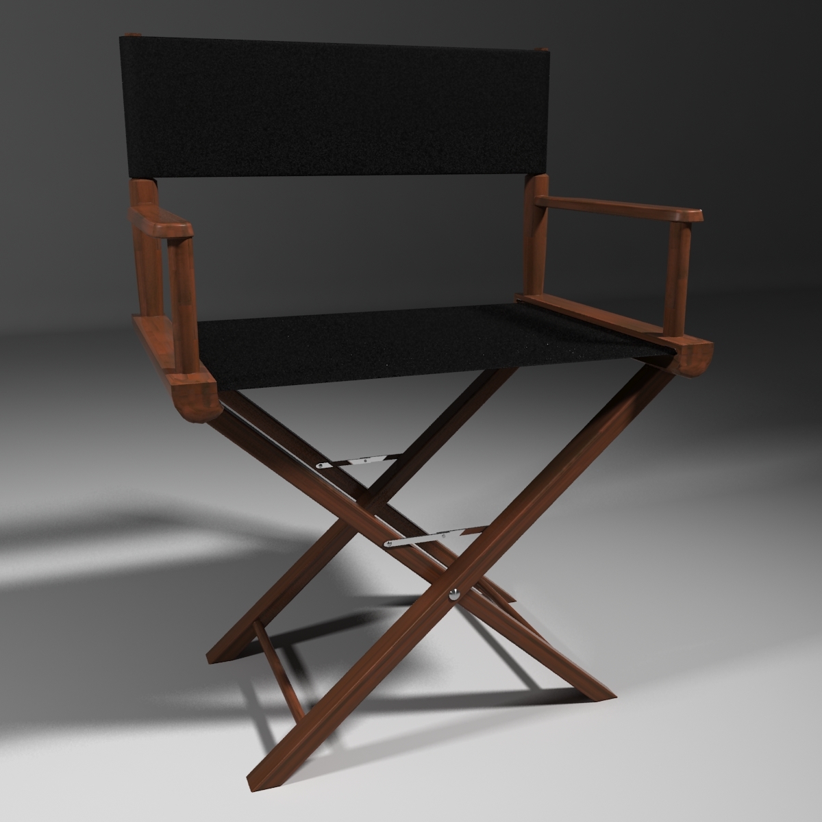 3d folding chair movie director model