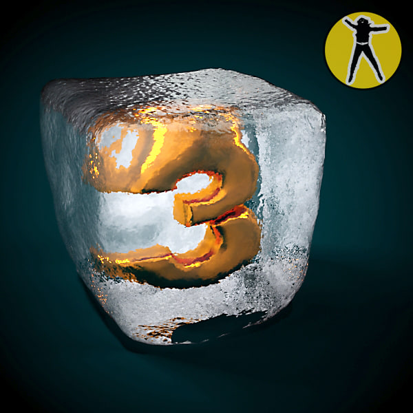 3d model ice cube