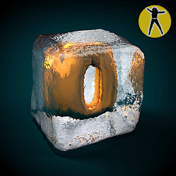 3d ice cube zero model