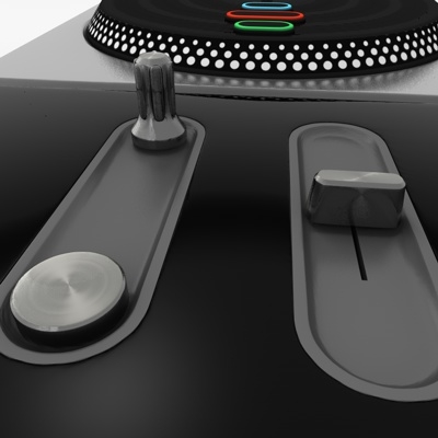 3d dj hero controller model