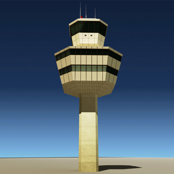 3d flight control tower
