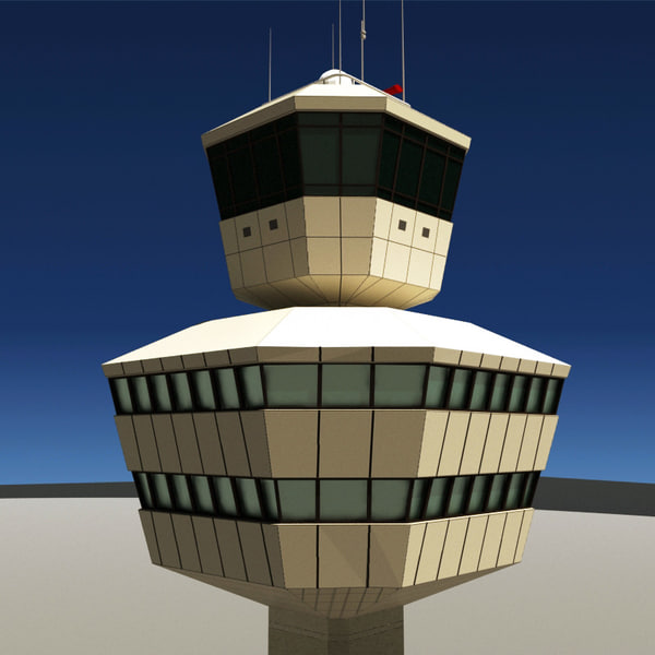 3d flight control tower