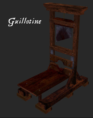 guillotine fantasy medieval ma