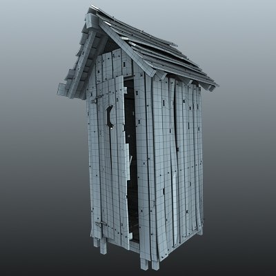 outhouse house 3d model