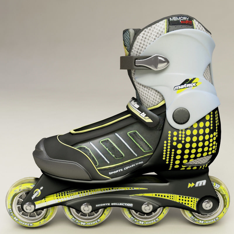 3d model roller blades