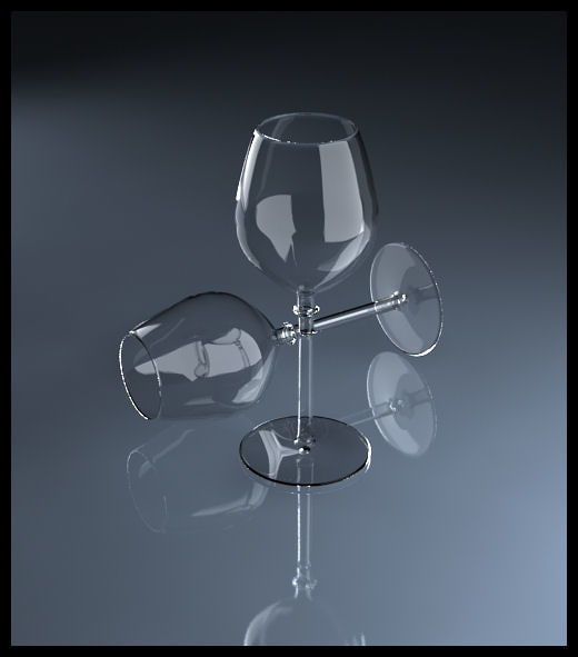 3ds max wine glass