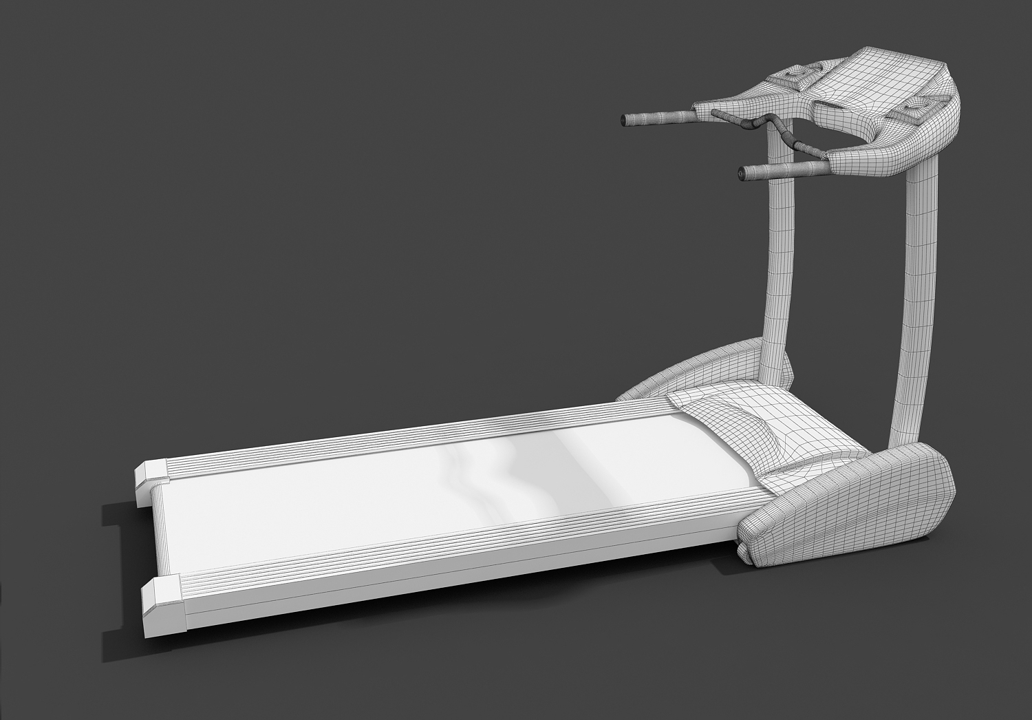 3d model treadmill gym fits