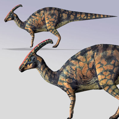 3d parasaurolophus