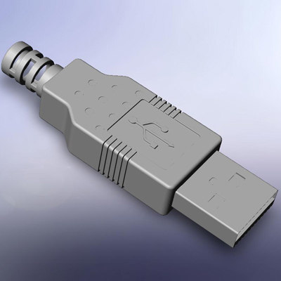 usb connector 3d 3ds