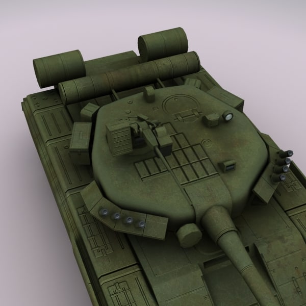 3d model t-80 russian tank