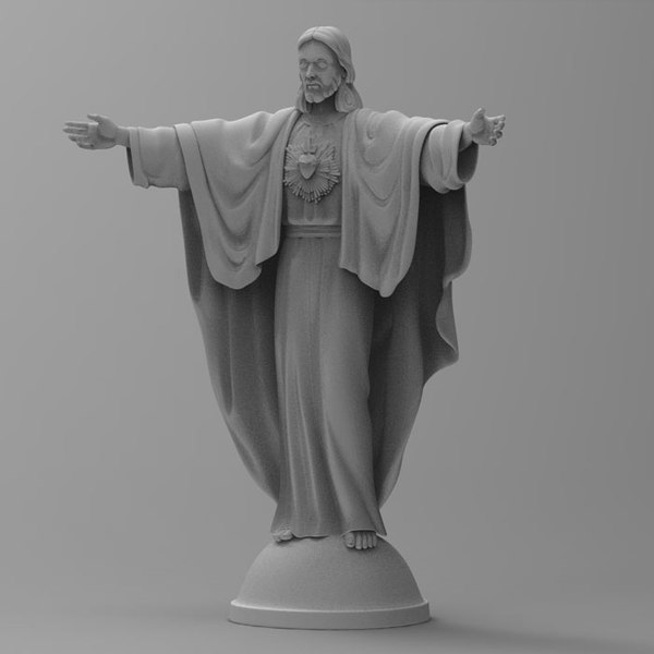 jesus statue 3d model