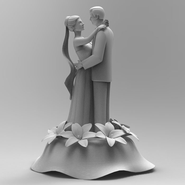 3d cake topper