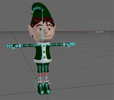 character christmas elf 3d model