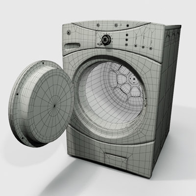 electric washer 3d model