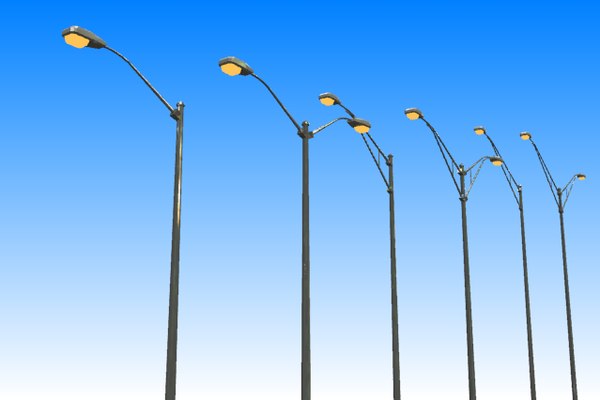 3d model street lights