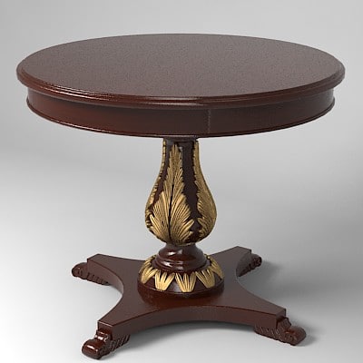 3d classical table