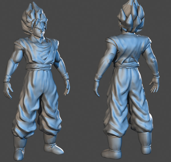 3d goku animation model