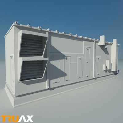 3ds max studio large ac unit