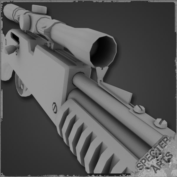 3d model 177 air rifle scope