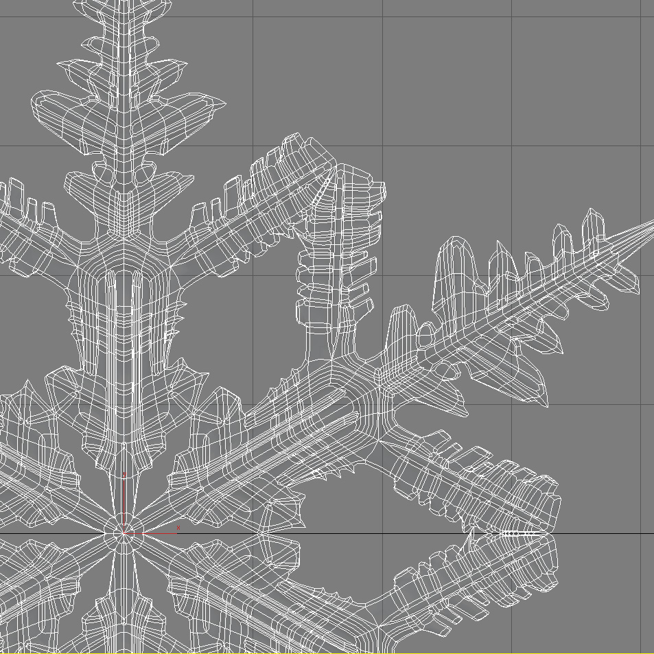 maya snowflake snow