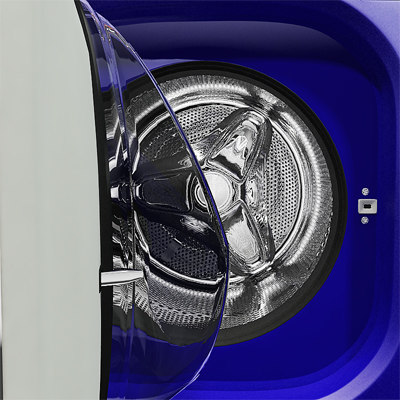 3d model blue washing machine