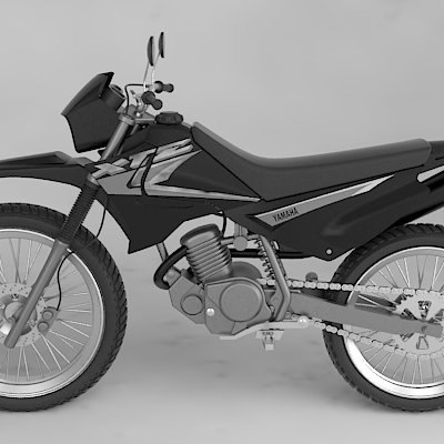 3d model yamaha xtz 125