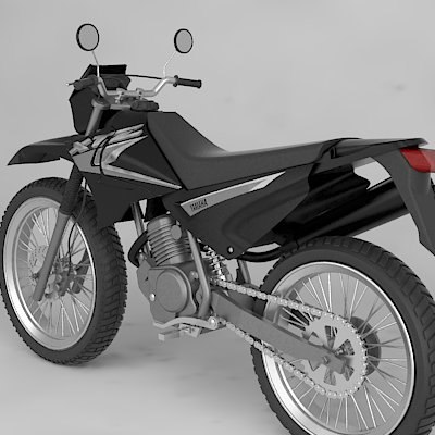 3d model yamaha xtz 125