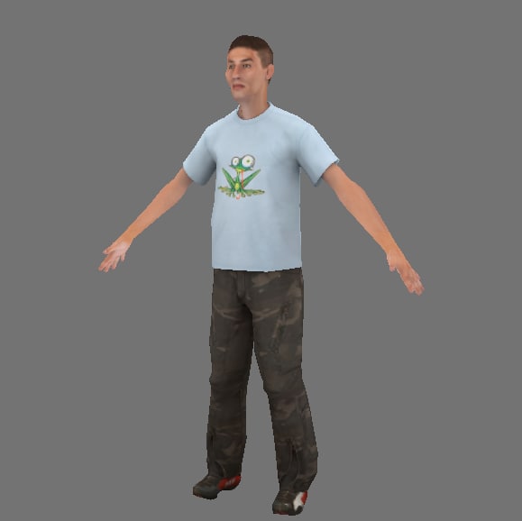 human male 3d model