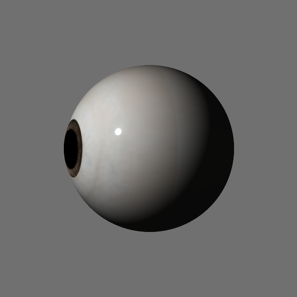 free simple eye iris 3d model