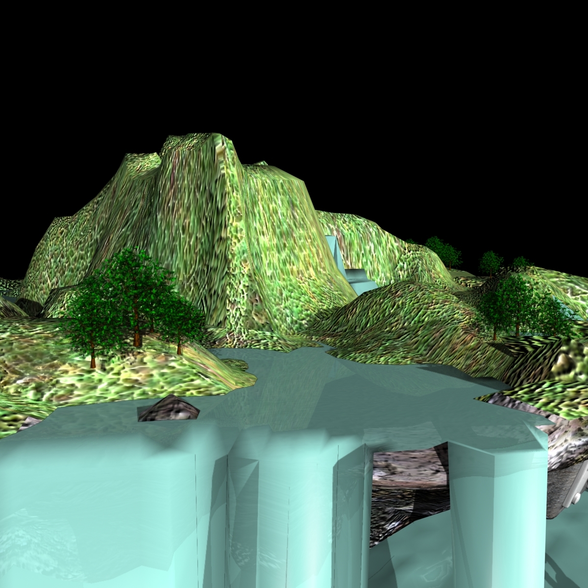 floating island 3d model