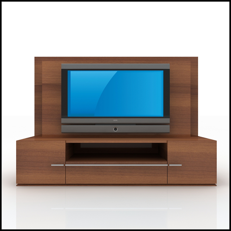 3d tv wall unit modern design model