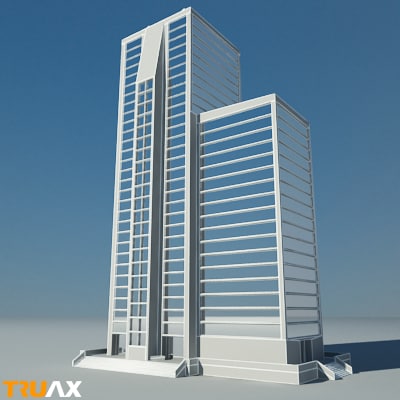 studio modern high-rise 3d max