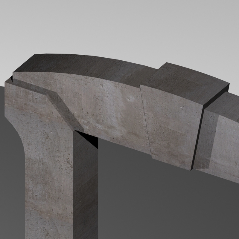 3ds max modern arch square opening