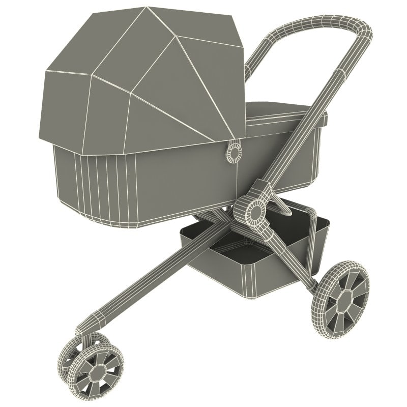 3d baby stroller v2